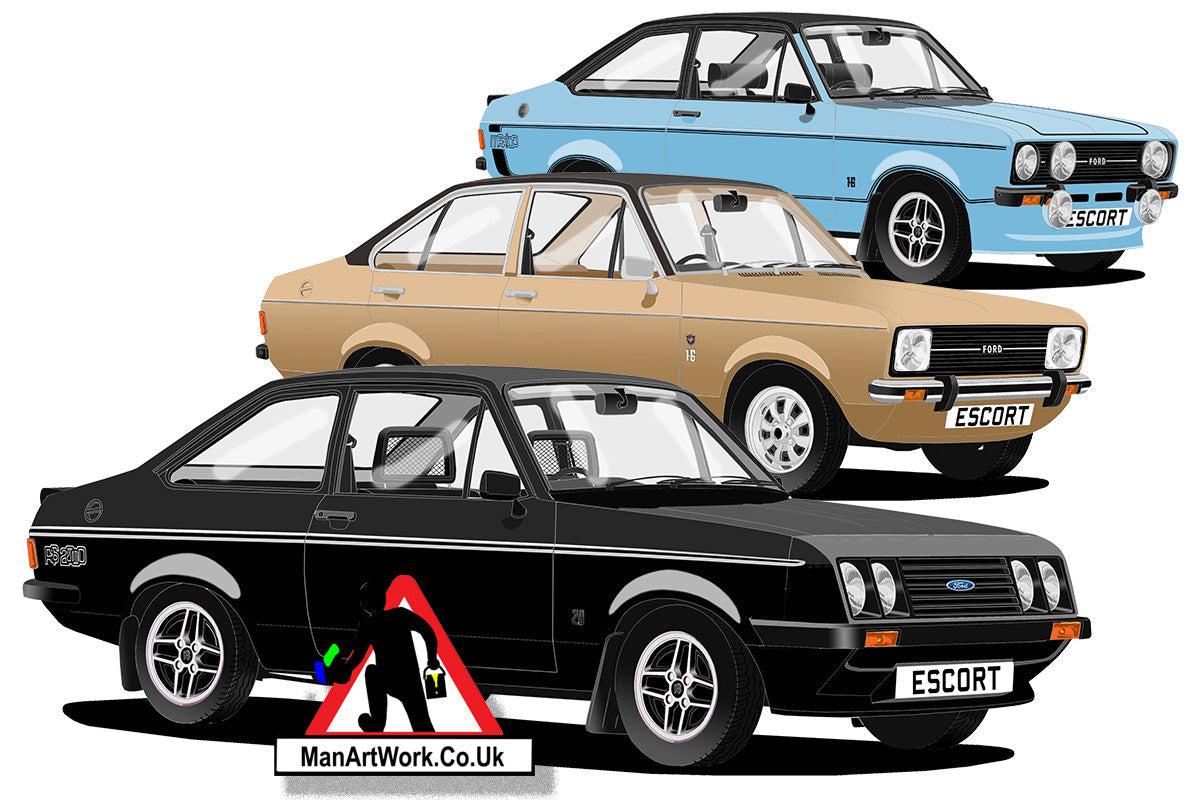 Ford Escort Mk2 – Man Art Work