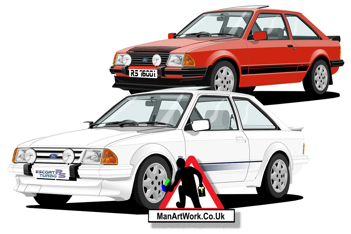 Ford Escort Mk3 – Man Art Work